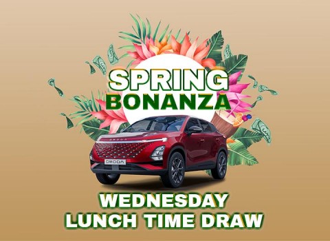 Spring Bonanza Wednesday Lunch Time Draw at Sibaya
